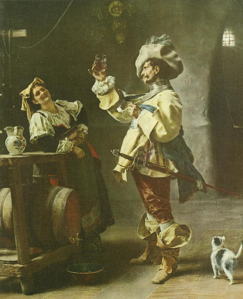 Kunstdruck "Der Trinker" von Francesco Vinea