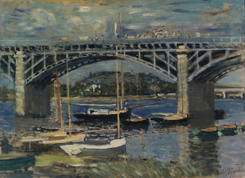 Kunstdruck Die Brücke bei Argenteuil von Monet Claude
